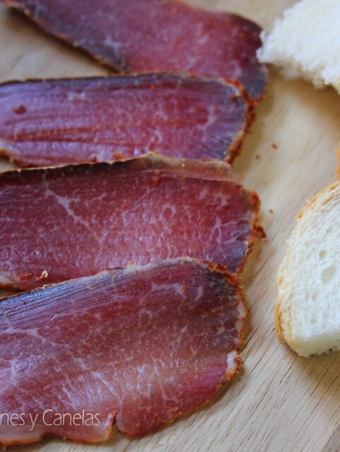 Lomo curado en casa. Receta paso a paso - Azafranes y Canelas