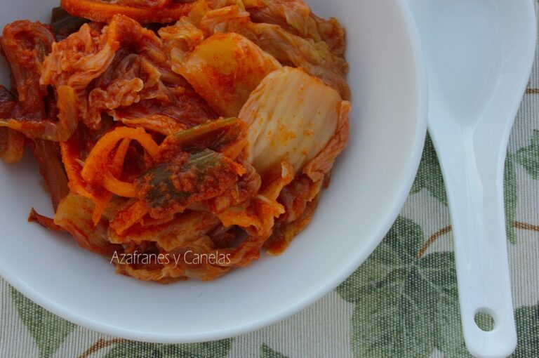 Como hacer kimchi coreano - Azafranes y Canelas