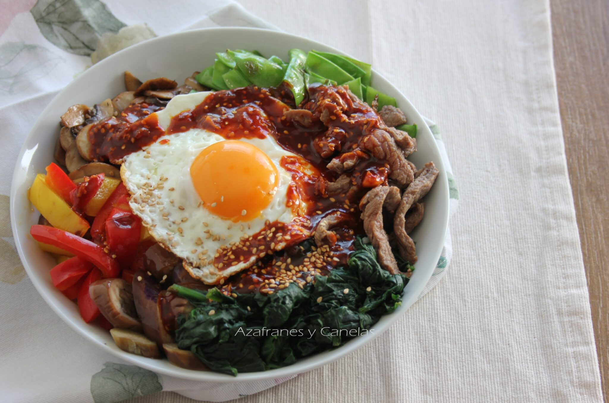 Bibimbap coreano, como hacerlo para que quede de 10 - Azafranes y Canelas
