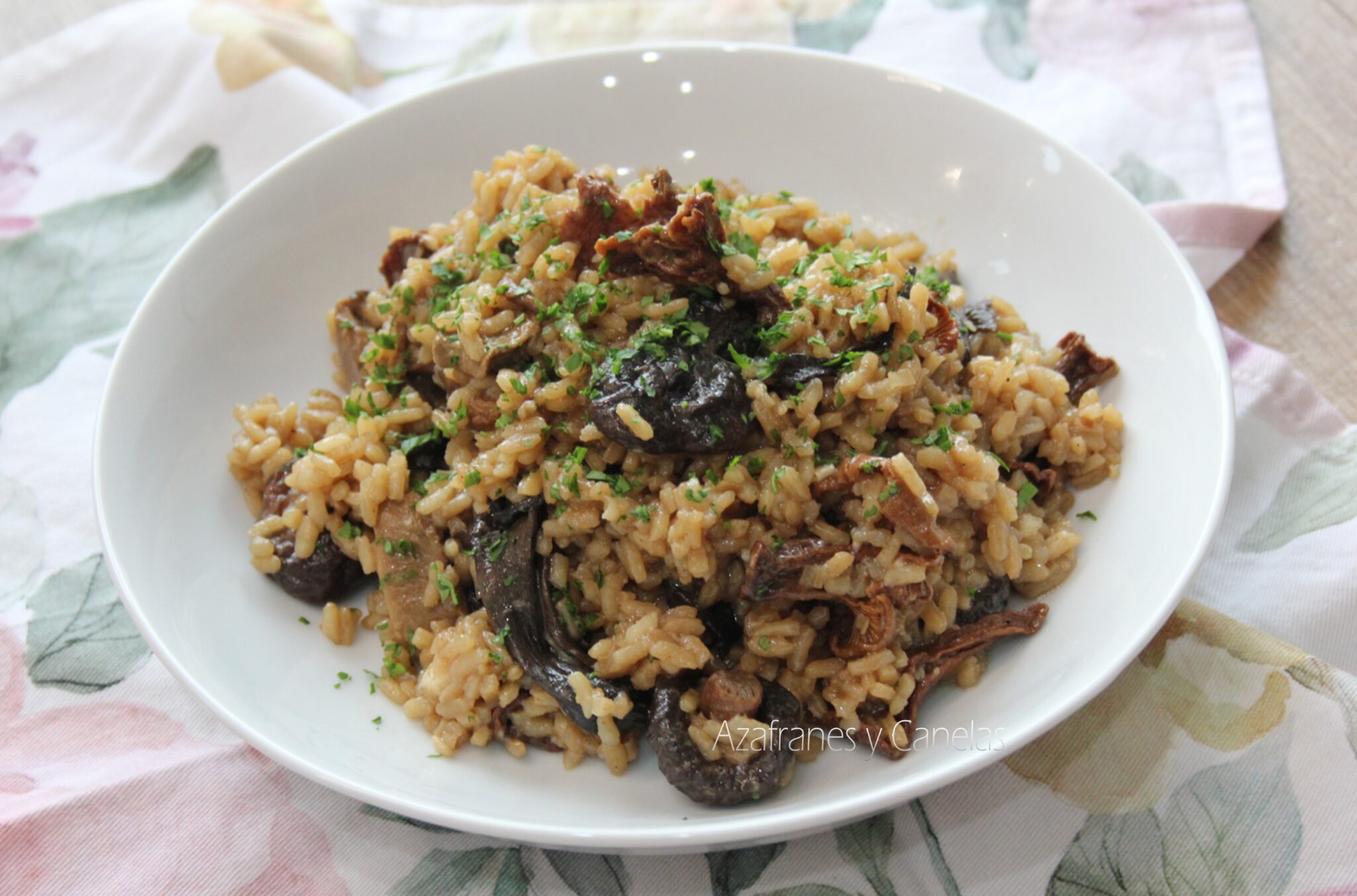 Risotto de setas, un clásico italiano que triunfa - Azafranes y Canelas