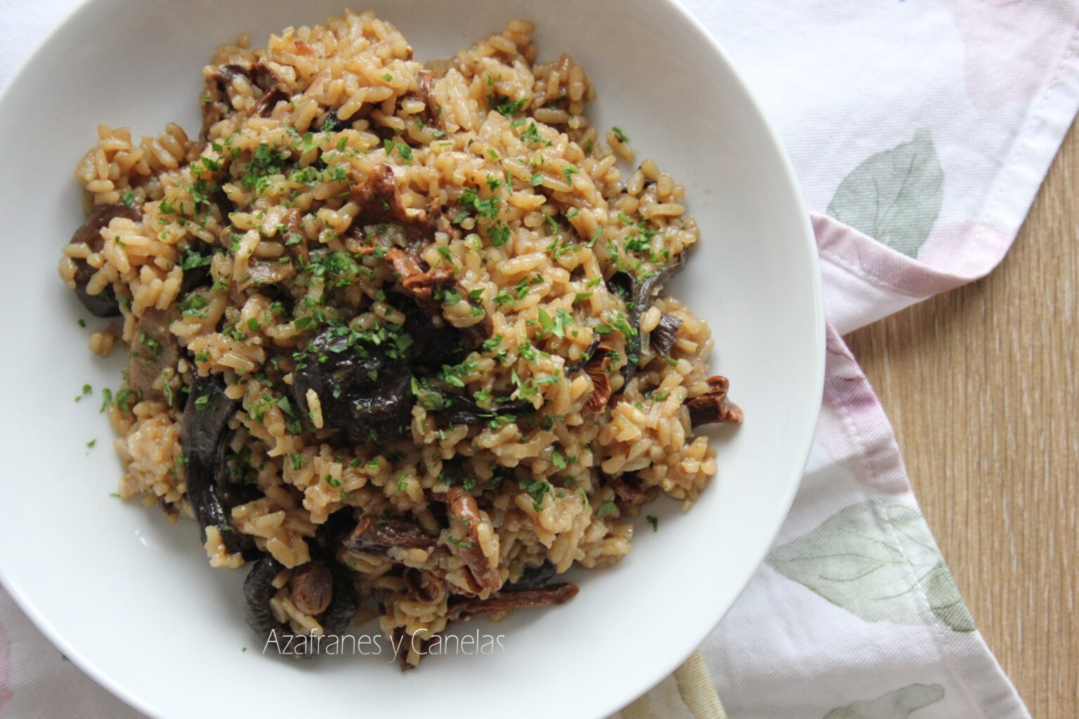 Risotto de setas, un clásico italiano que triunfa - Azafranes y Canelas
